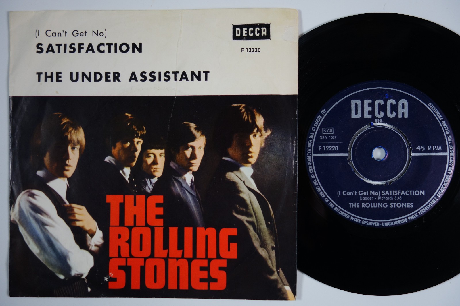 ROLLING STONES I Can't Get No Satisfaction RARE Sweden 45 swedish ...