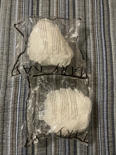 2 Mary Kay White Netted Body Sponges, New in Original Bag (see pictures ...