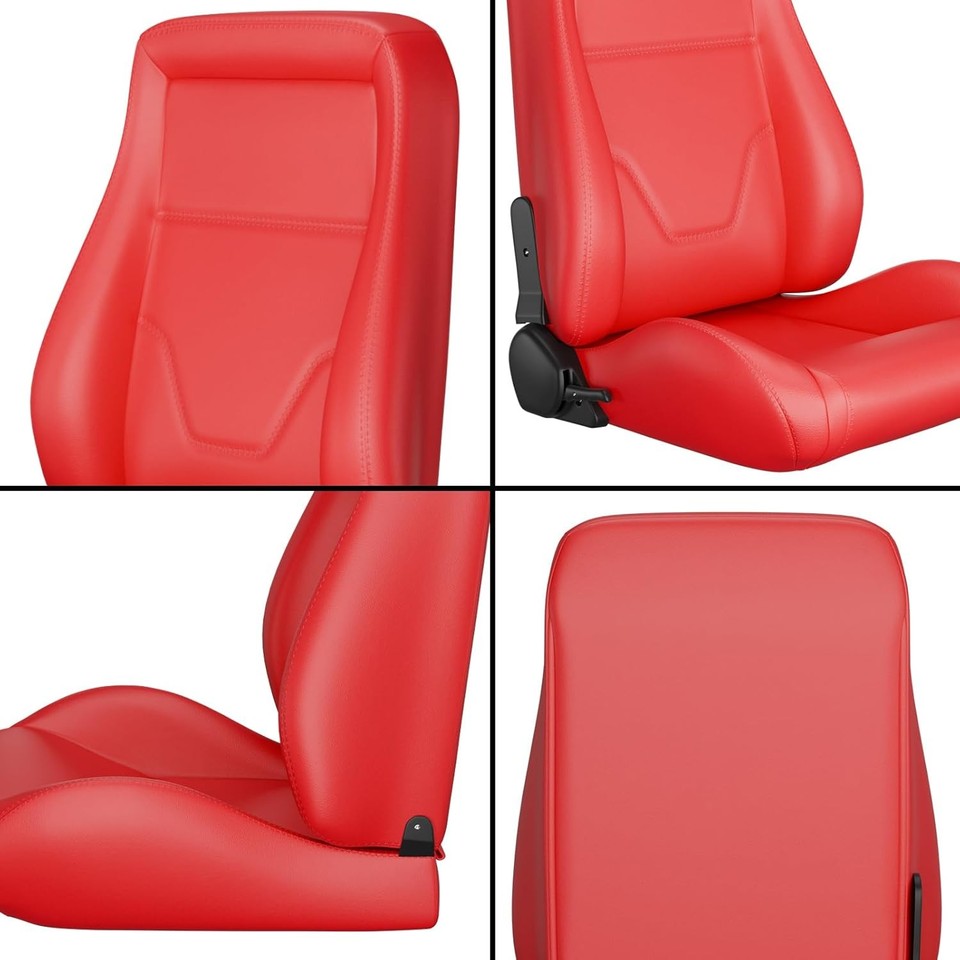 1 Pair Bucket Seats w Dual Lock Sliders OBS Style Seats for Chevrolet ...