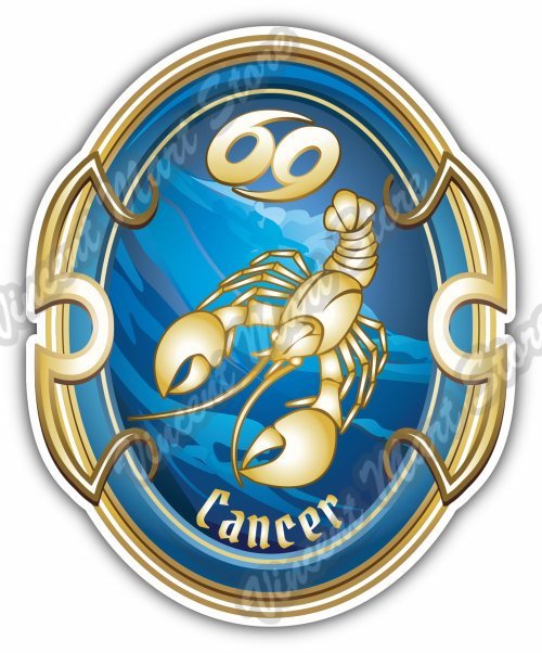 Cancer Zodiac Sign Horoscope Astrology Car Bumper Vinyl Sticker Decal 4 ...