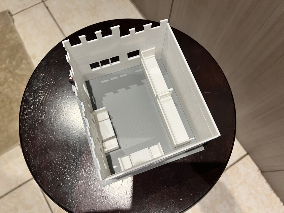 O Scale Modern White Castle w/ Interior | eBay