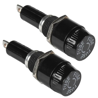 2-Pack Screw Cap Panel Mount Fuse Holder for 6x30mm Fuses 30A 250V AC ...