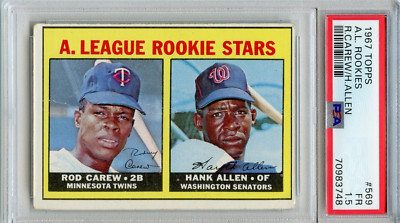 1967 Topps Rookie Stars Rod Carew Minnesota Twins #569 HI 🚀😳💥PSA Graded ...