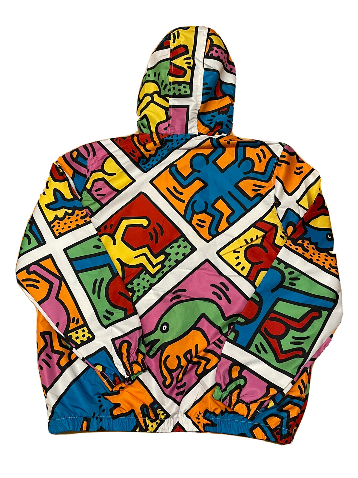 Members Only x Keith Haring Windbreaker Jacket Multicolor Size Large | eBay