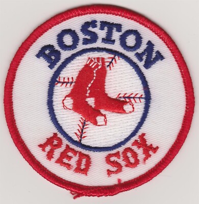Boston Red Sox Round Embroidered Iron On Patch *NOS* #621 | eBay