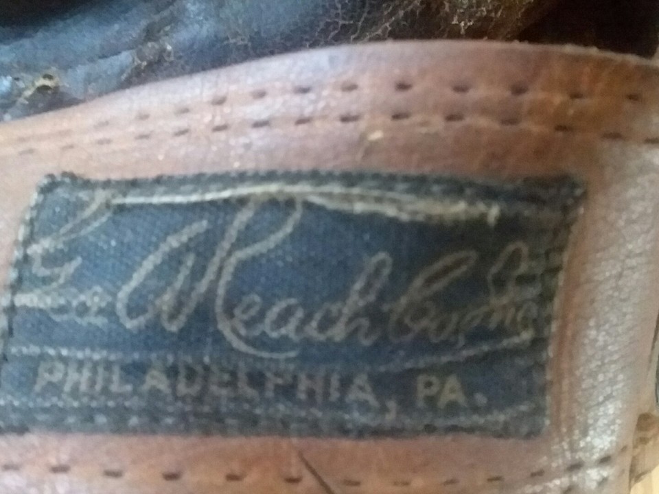 ANTIQUE BASEBALL GLOVE GEORGE REACH CO. | eBay