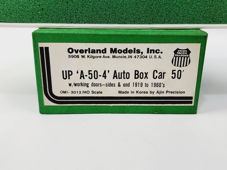 OVERLAND MODELS BRASS UP A-50-4 AUTO BOX CAR 50' OMI-3012 HO BEAUTIFUL ...