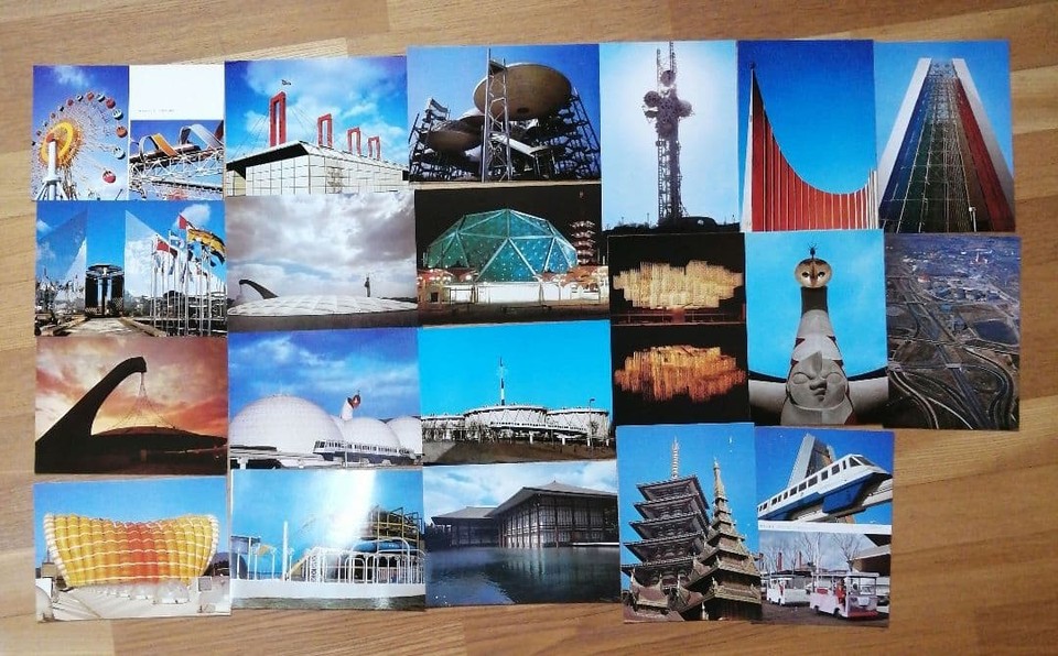 Expo 70 Japan World Fair Postcard Set, Taro Okamoto Sun Tower, Used kk6 ...