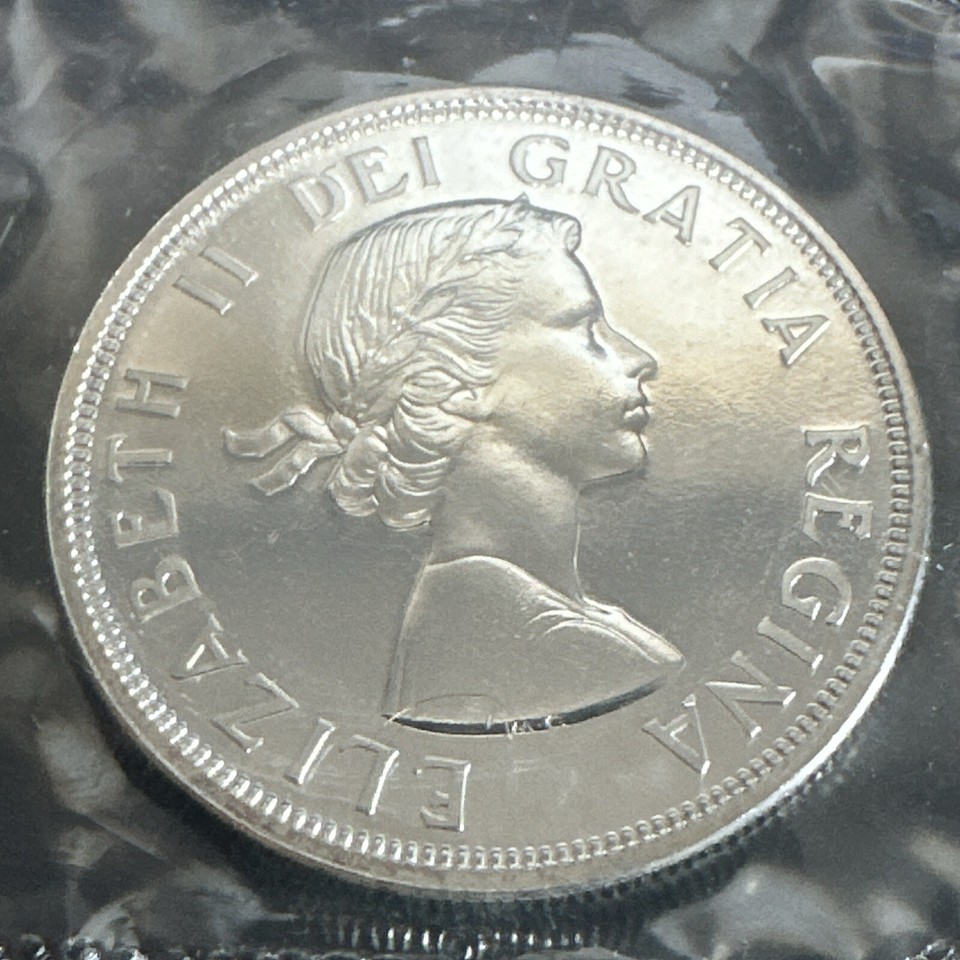 1964 *Missing Dot* Canada Silver Dollar Proof-like Uncirculated Coin | eBay