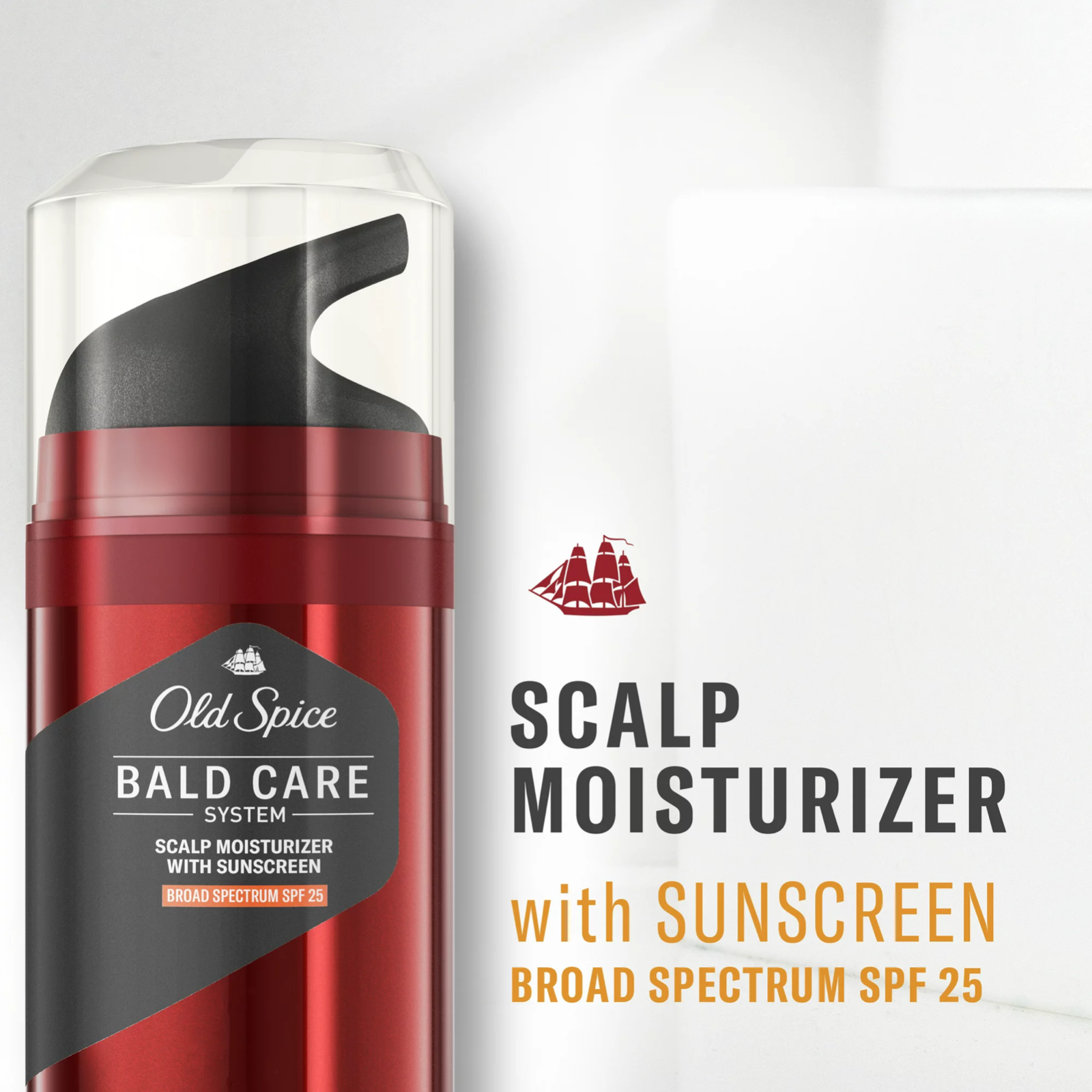 Old Spice Bald Care System Scalp Moisturizer w Sunscreen – SPF 25 3 ...
