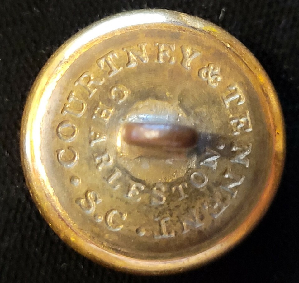 CIVIL WAR PERIOD CONFEDERATE FORCES NAVAL BUTTON ALBERT# CS-54-A CSN ...