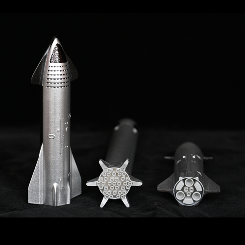 1:375 Scale SpaceX Starship Rocket model BFR Height 32cm/12.5inches | eBay