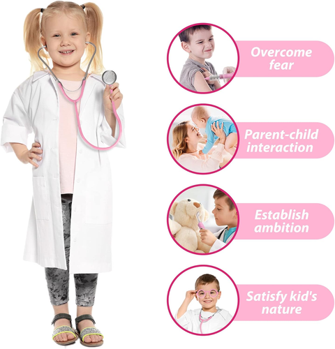 Kids Doctor Kit, 8 Pieces Kids Doctor Playset with Medical Storage Bag ...