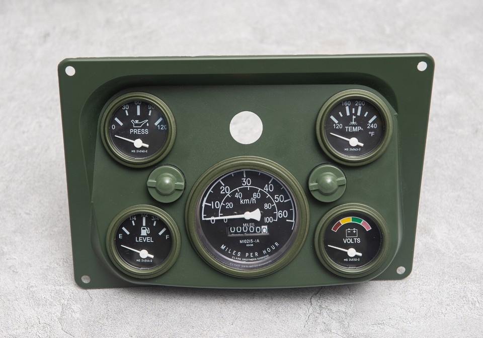 Humvee Gauge set Dash Instrument Panel w LED | eBay