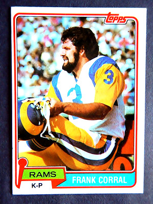 Frank Corral #45 Topps 1981 Football Card (Los Angeles Rams) E | eBay