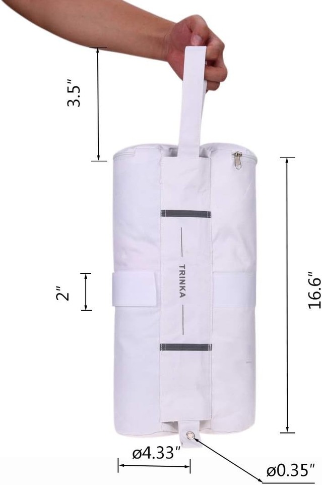 MOOCY White Sand Bags (120LBS) for Pop-Up Canopy Tent, 1680D Heavy 4pcs ...