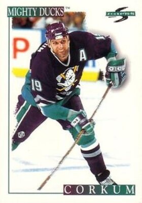 #42 Bob Corkum - Anaheim Mighty Ducks - 1995-96 Score Hockey | eBay