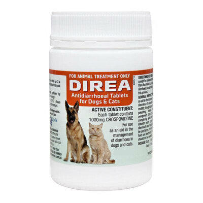Direa Tablets for Dogs & Cats Diarrhoea & Gat Treatment 10 x 1000mg | eBay