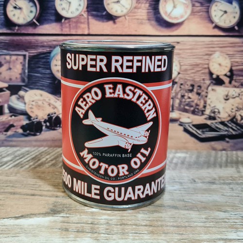VINTAGE REPLICA AERO EASTERN MOTOR OIL TIN CAN REPRODUCTION CANS ...