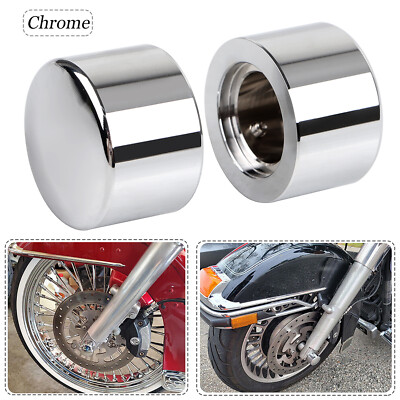 Chrome Front Axle Nut Cover Cap For Harley Touring Road King FLHRS ...