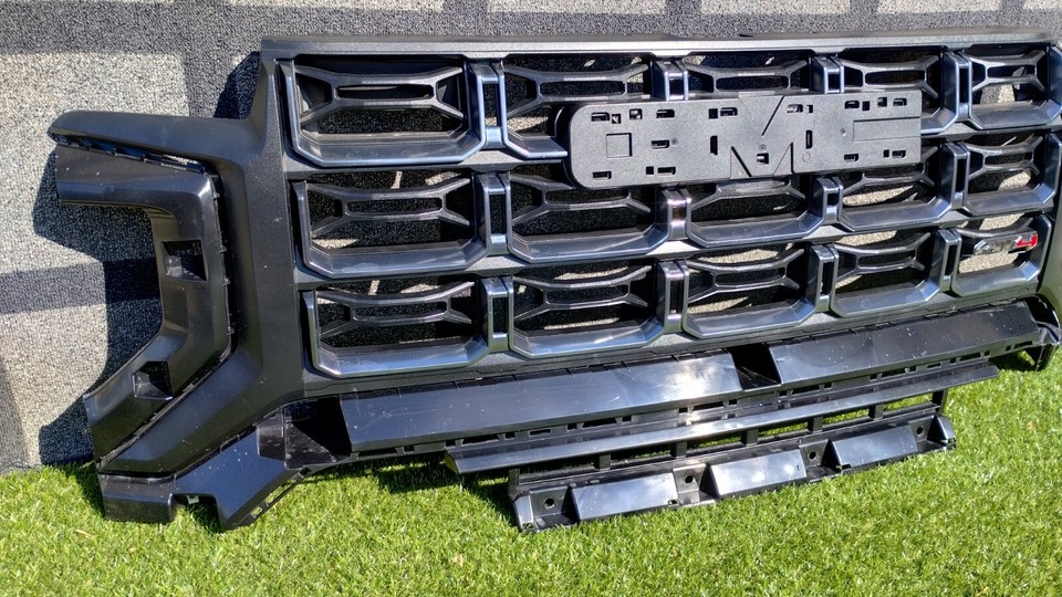 2023 2024 GMC CANYON AT4 BLUE CHROME UPPER GRILL GRILLE OEM | eBay
