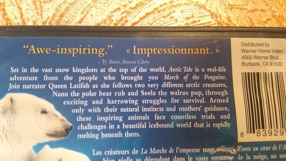 DVD Movie Arctic Tale Polar Bears & Walrus How They Survive Perfect ...