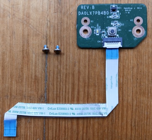 HP Pavilion DV7-4000 Series Power Button Board with Cable 35LX7PB0000 ...