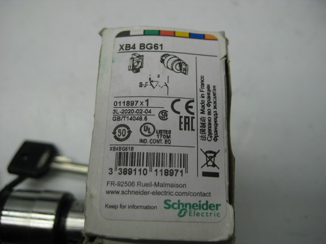Schneider Electric Key Operated Selector Switch 22 Mm XB4BG61 for sale ...