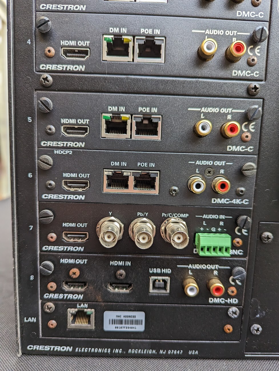 Crestron DM-MD16x16 Digital Media Matrix Switcher DMC-C DMC-HD DMC-VID ...