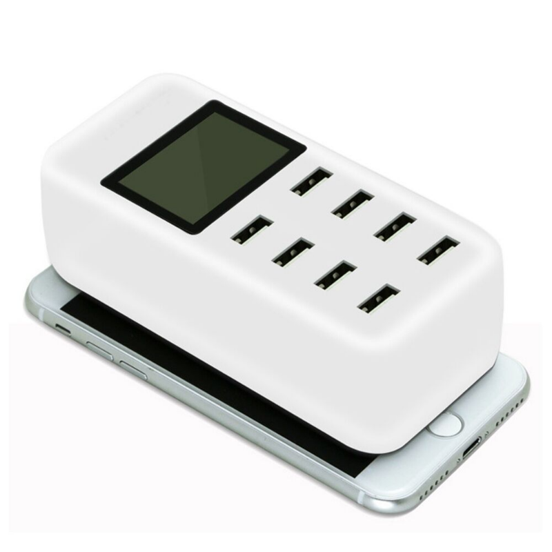 8-Port Smart Multi USB AC Wall Charger Hub Smart Fast Wall Charging ...