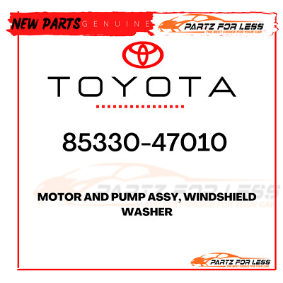 85330-47010 TOYOTA GENUINE MOTOR AND PUMP ASSY, WINDSHIELD WASHER ...
