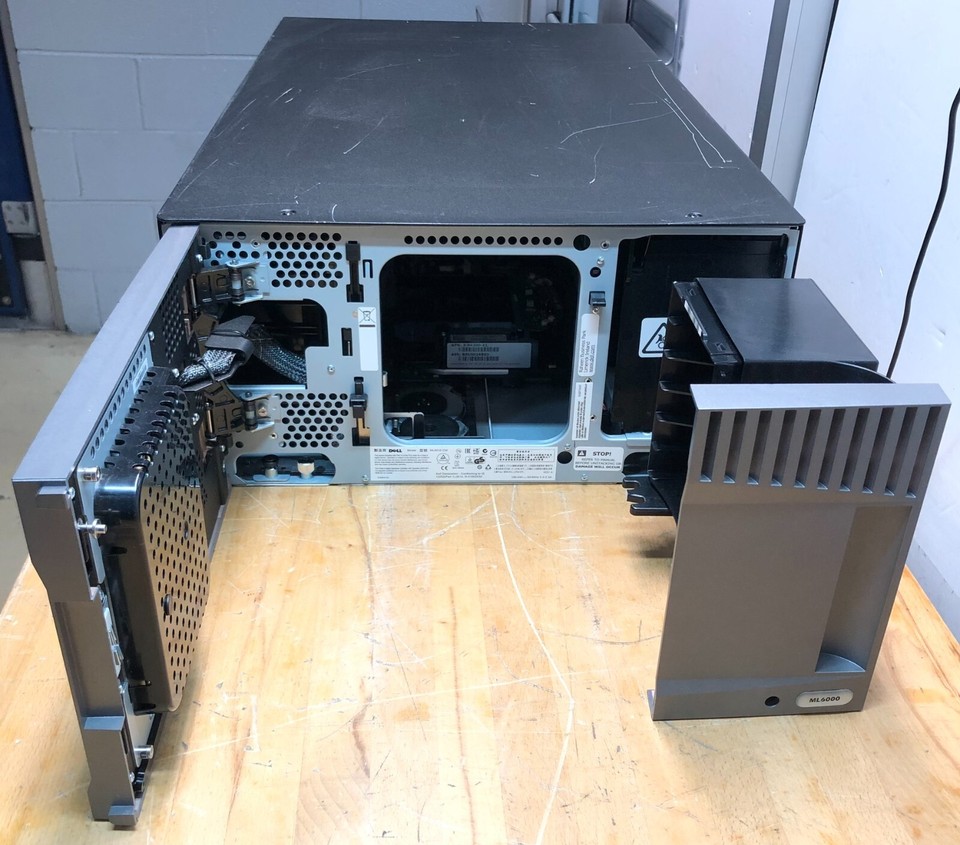 Dell PowerVault ML6000 Library w/ 0VHX41 & 0CCRW6 Tape Drives, 2- 3 ...