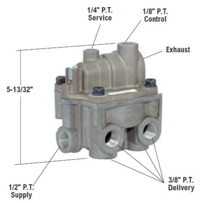 BP-R1 Bobtail Brake Proportioning Relay Valve Ref 065146, 170.065146 ...