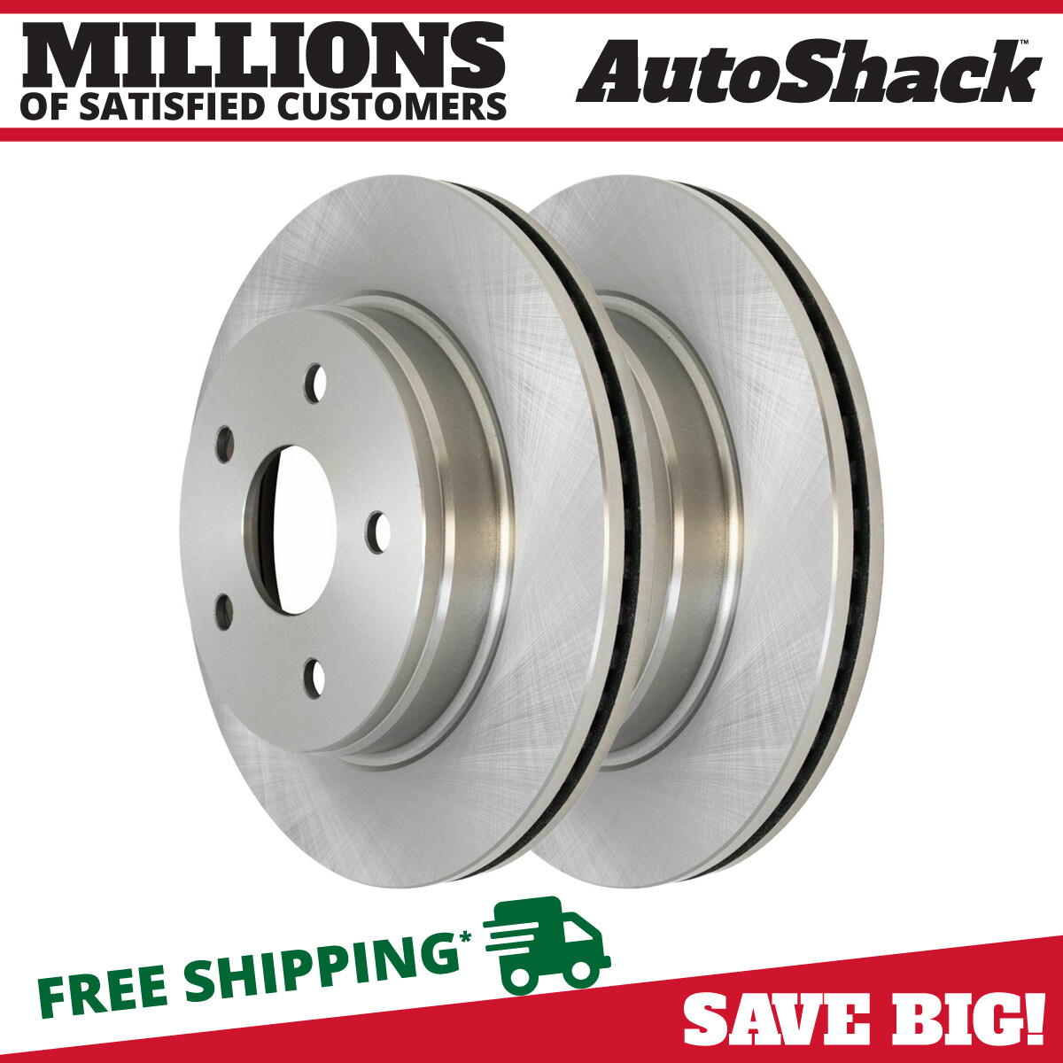 Front Brake Rotors Pair 2 for Dodge Durango Chrysler Aspen 2002-2018 ...