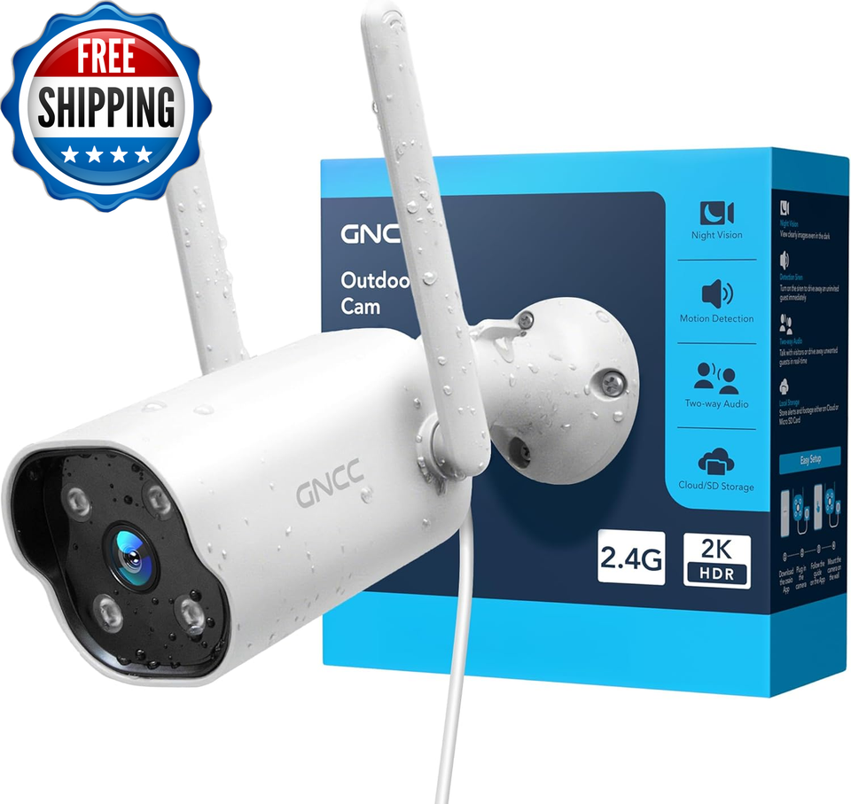 Outdoor Camera 2K Cameras for Home Security Outside Home Security ...