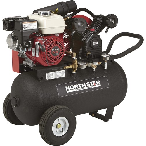 NorthStar Portable Gas-Powered Air Compressor, Honda 163cc OHV Engine ...