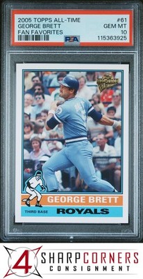 2005 TOPPS ALL-TIME FAN FAVORITES #61 GEORGE BRETT HOF PSA 10 | eBay
