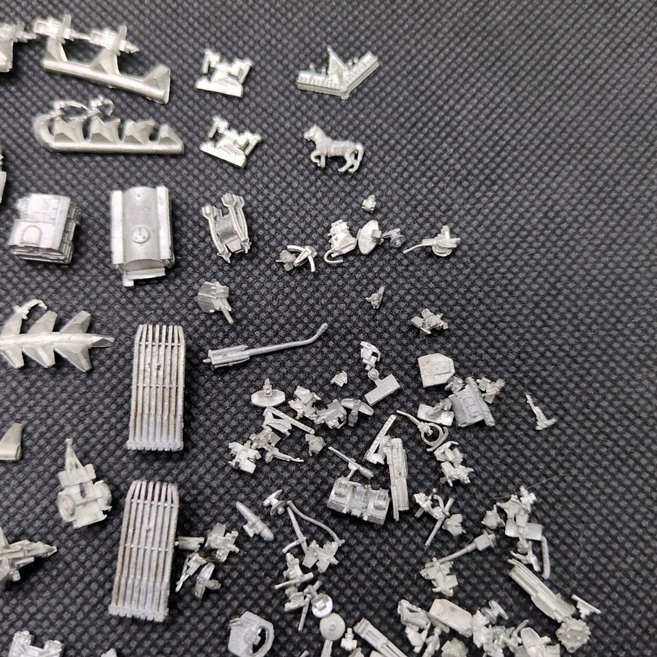 Lot Of (100+) WWII Micro Armour Metal Miniature Bits And Pieces 1/285 ...