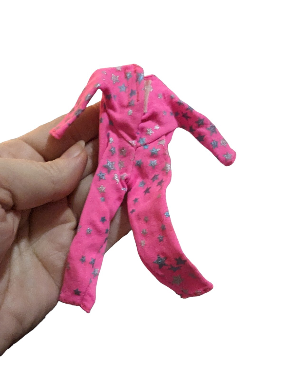 Barbie Stacie Pink Gymnast Leotard Silver Stars Bodysuit L/S 1990s Doll ...