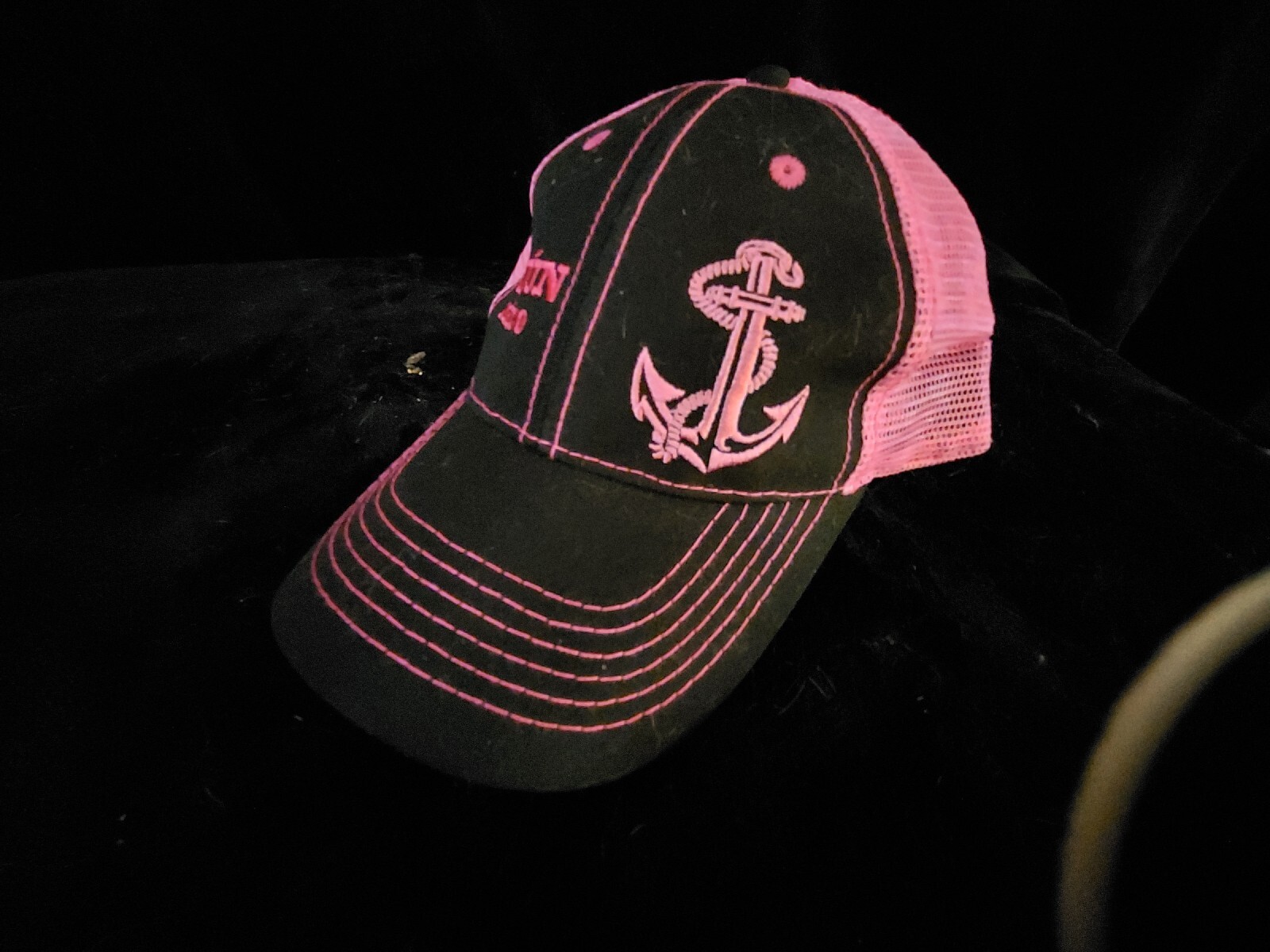 Vintage Cancun Mexico Hat Adjustable Snap Mesh Back Baseball Cap Pink ...