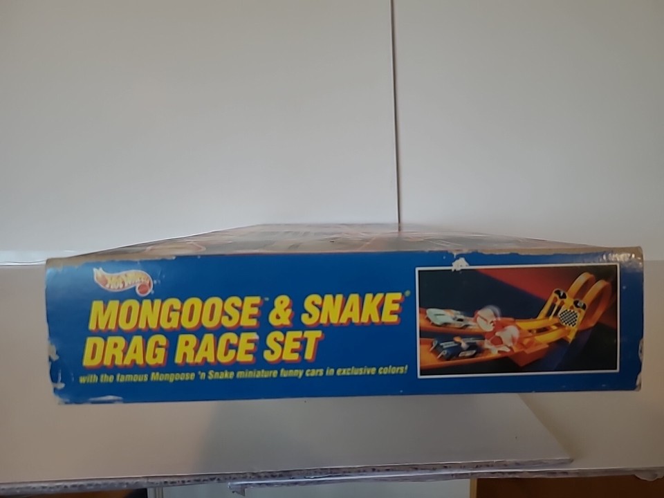 1993 Hot Wheels Mongoose & Snake Drag Race Set 25th Anniversary Sealed ...
