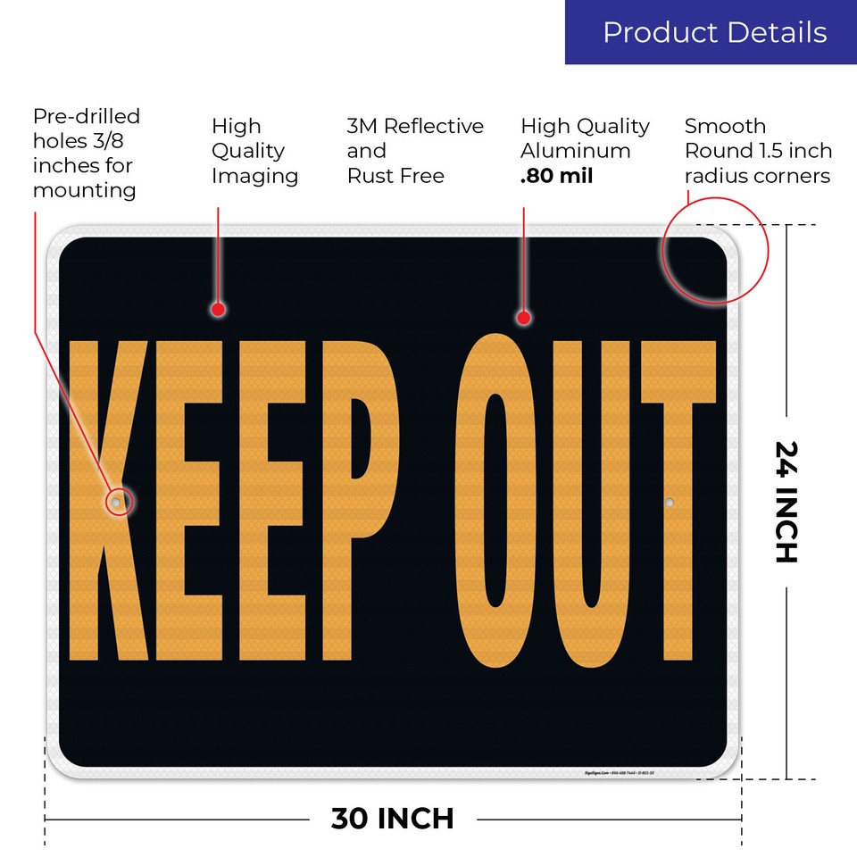 Keep Out Sign, | eBay