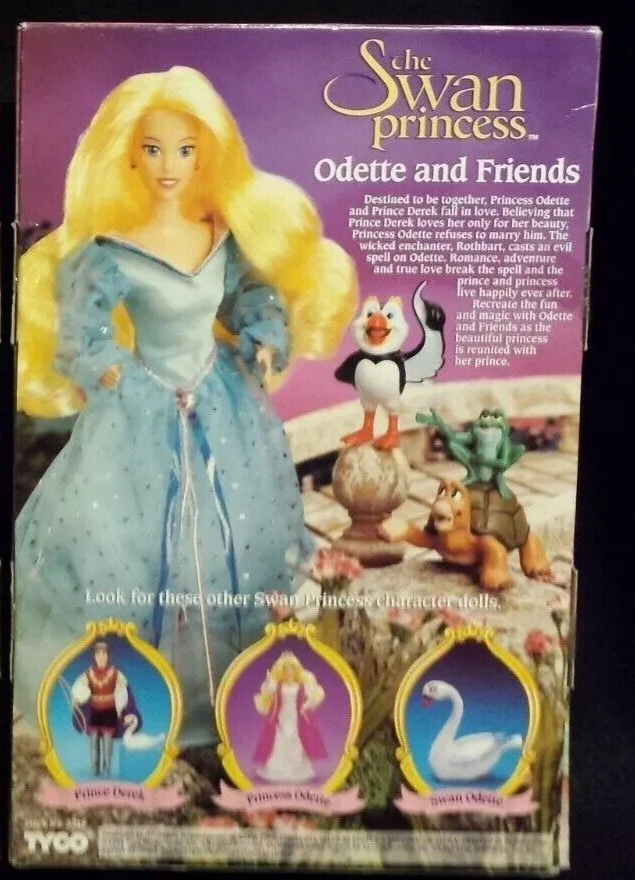 Odette Doll Princess Odette and Friends The Swan Princess Tyco NRFB ...