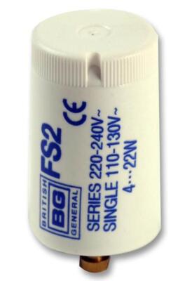 BRITISH GENERAL - FS2 - BS APPROVED FLUORESCENT STARTER, FS2 4-22W ...