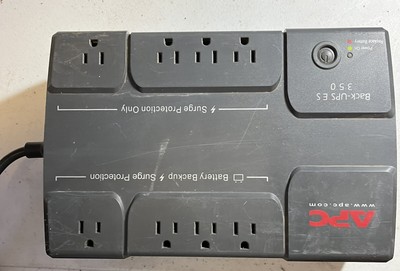 APC BE350R Back-UPS ES 350 Battery Backup Surge Protect (NO BATTERY ...
