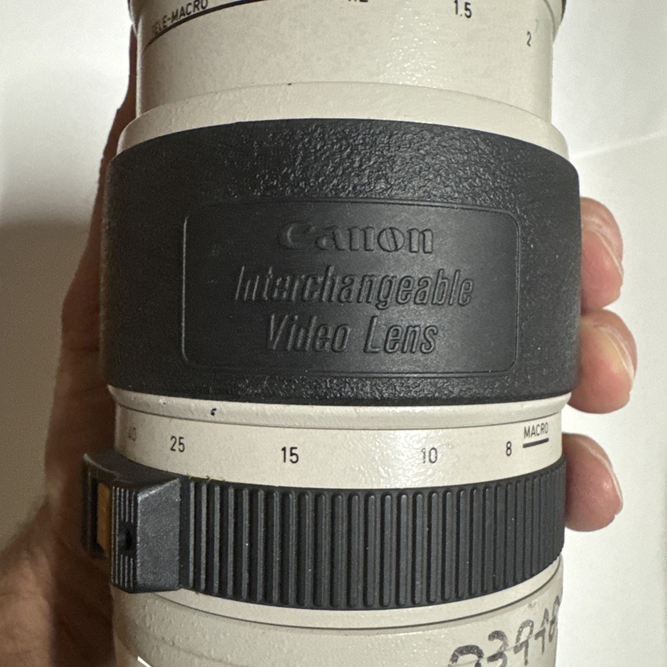 Genuine Canon CL 8-120mm 15x AF Macro Video Tele Zoom NASA Used! | eBay