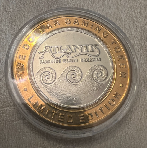 Atlantis' Limited Edition Five Dollar Gaming Token | eBay
