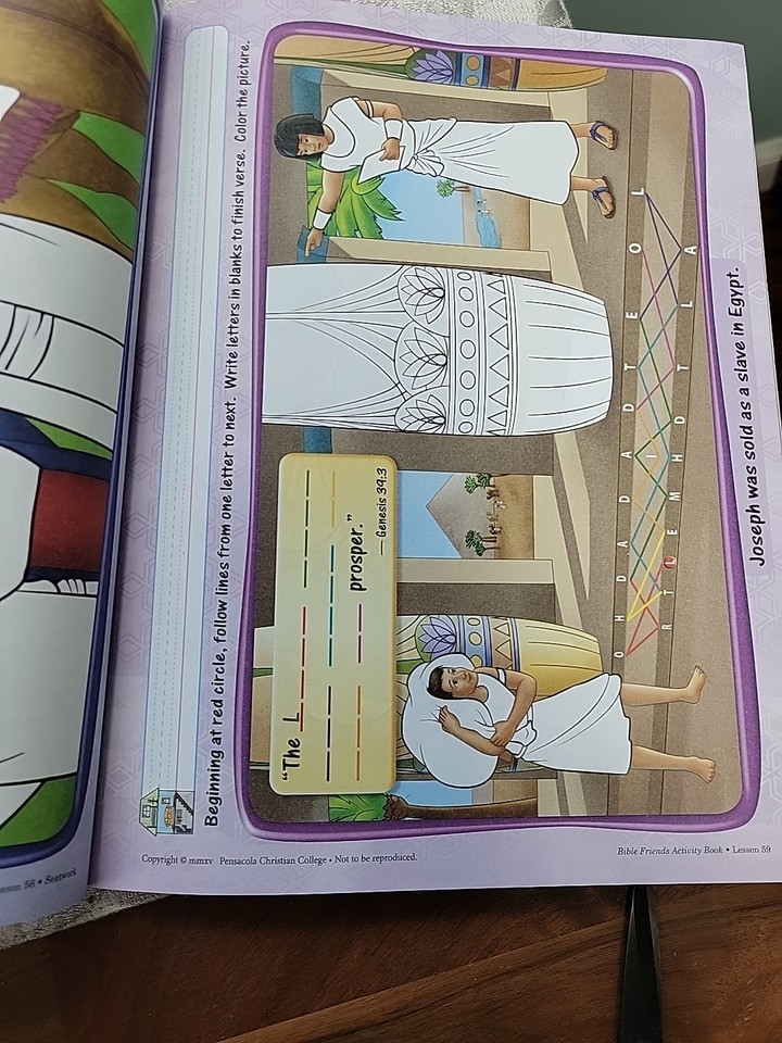 Abeka 1st Grade Student Bible Friends Activity Book Seatwork 2nd ...