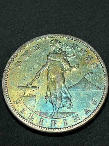 1907-S Philippine 1 One Peso Silver - Super Toner- xf-US Minted Coin | eBay