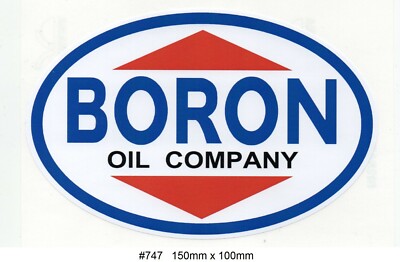 BORON OIL COMPANY RETRO Tribute #747 Sticker | eBay
